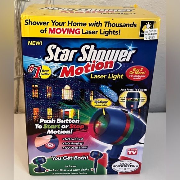 Bulbhead | Holiday | Bulbhead Star Shower Motion Laser Lights Projector ...